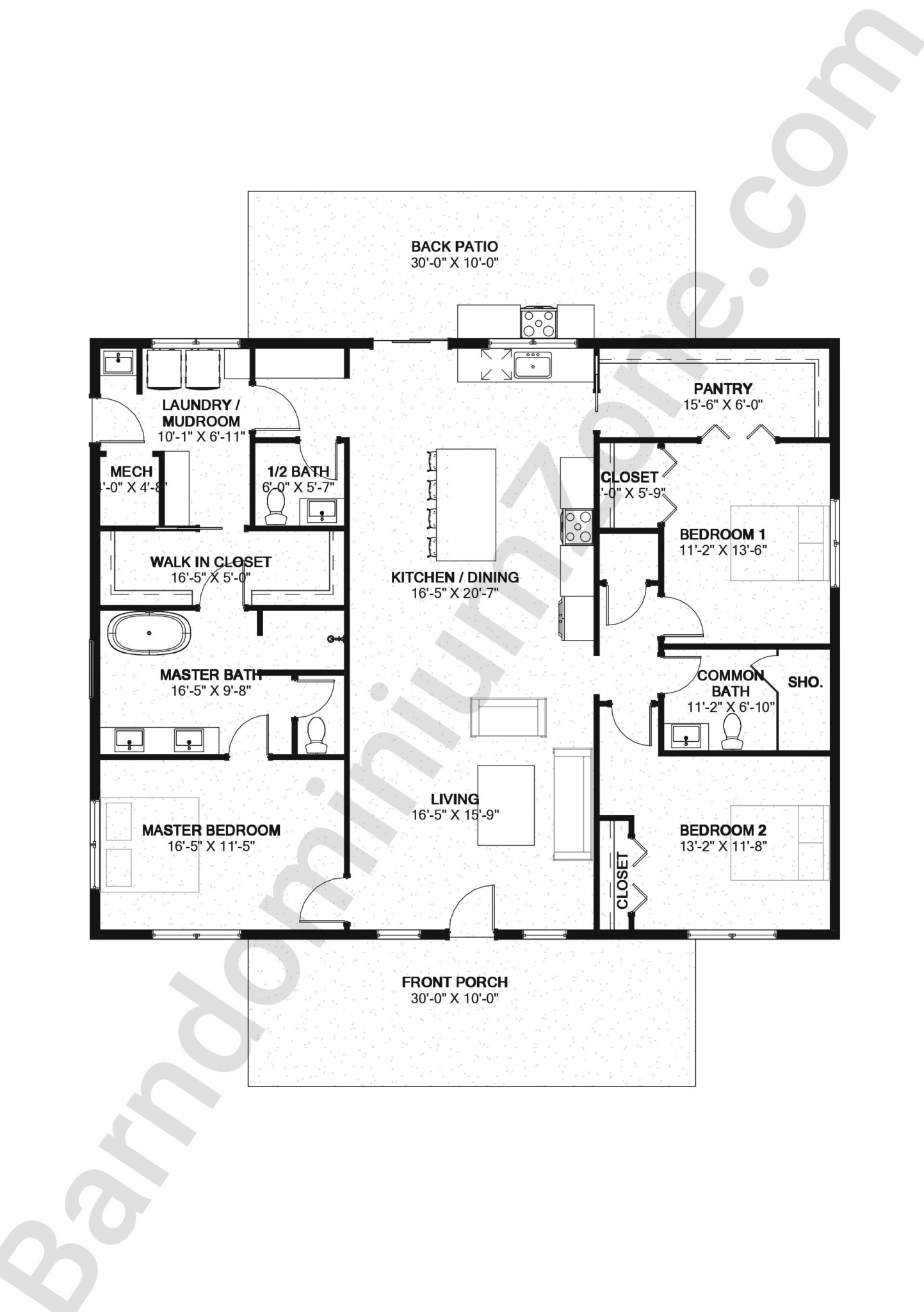 4 Classic 40x50 Barndominium Floor Plans To Consider