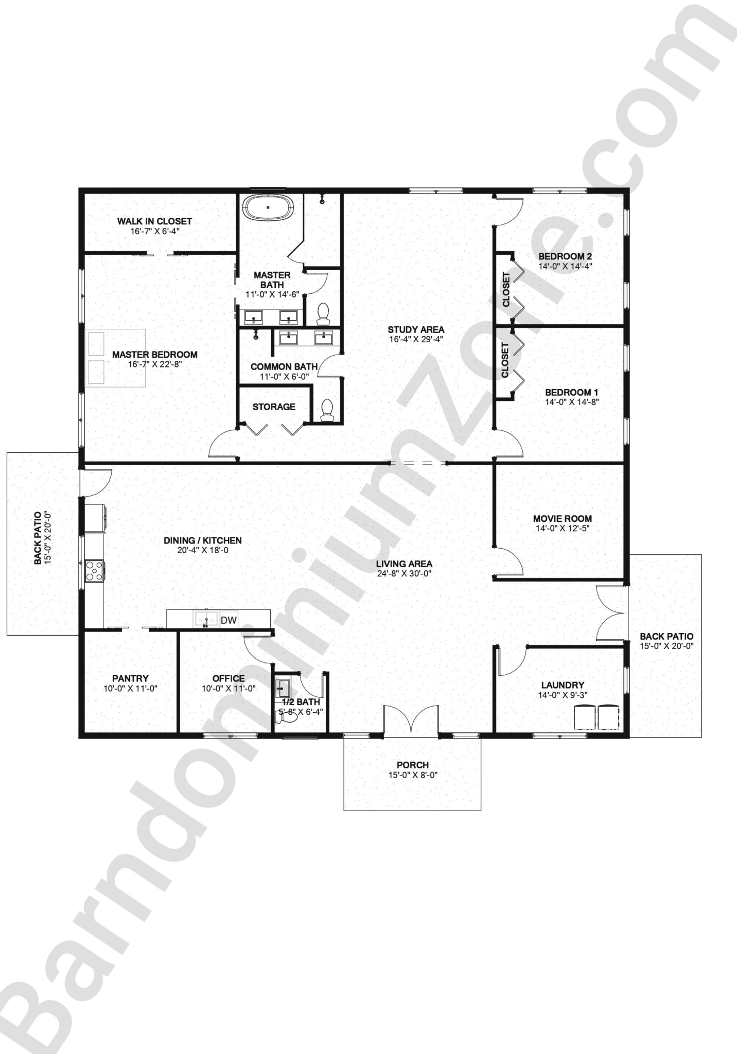 The Best 60x60 Barndominium Floor Plans